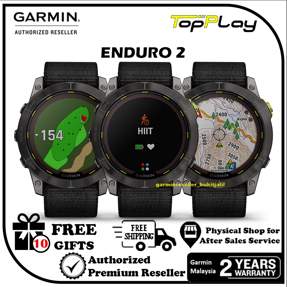 Garmin Enduro 2 SOLAR Sapphire Titanium - Ultra performance Multisport ...