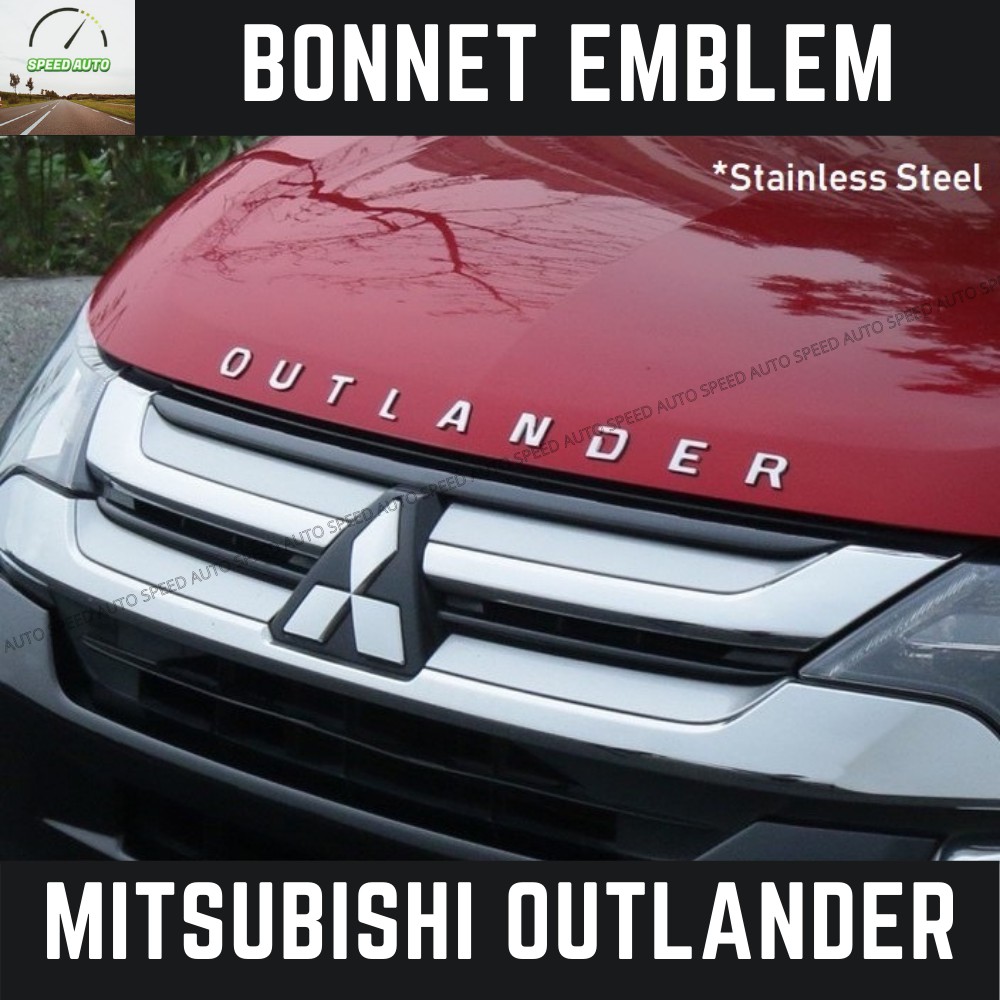 Mitsubishi Outlander Emblem Hood Bonnet Wording Sticker | Shopee Malaysia