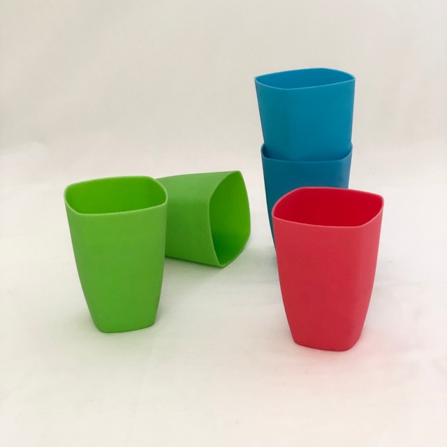 Plastic square cup (6pcs) | Shopee Malaysia