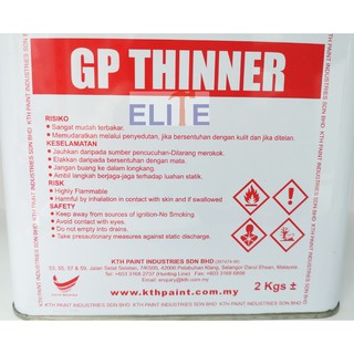 KTH 457 GP Thinner / Paint Thinner / Minyak Tina (2kg) | Shopee Malaysia