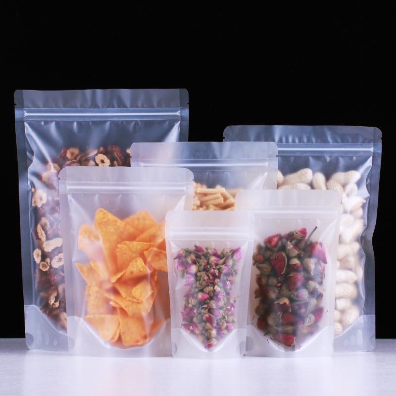 【Ready stock】Food Grade Plastic Bag Ziplock Matte Translucent Zipper ...