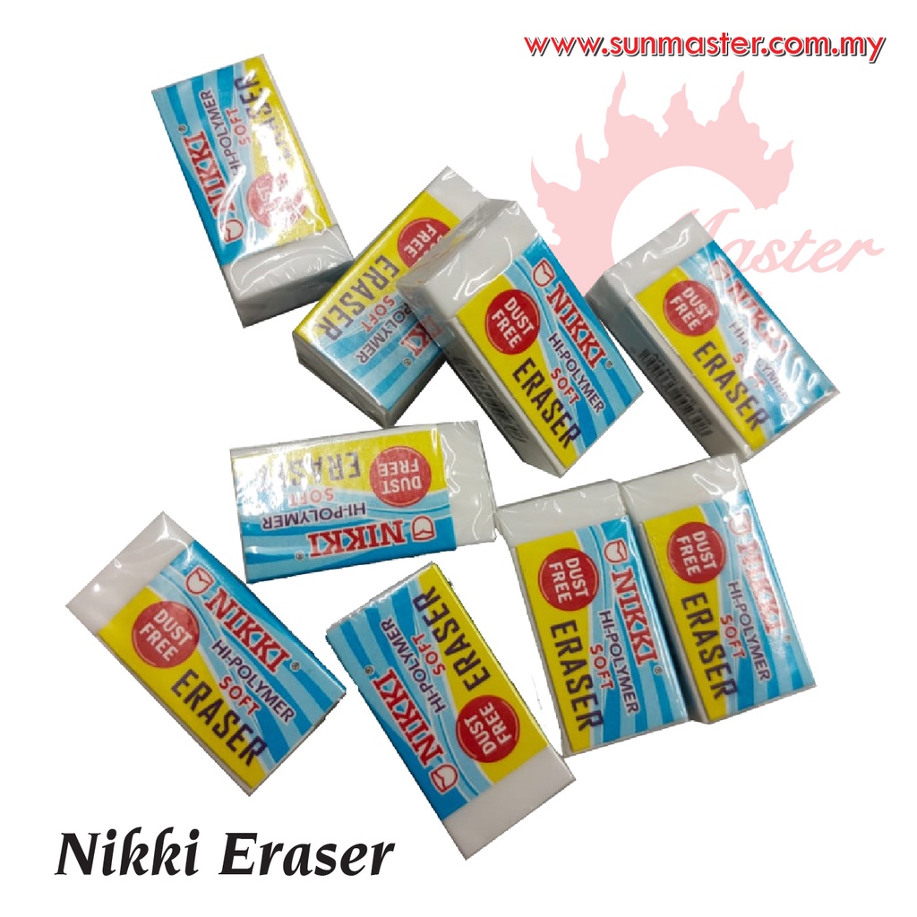 Nikki Soft Eraser | Nikki High Polymer Soft Eraser | Shopee Malaysia