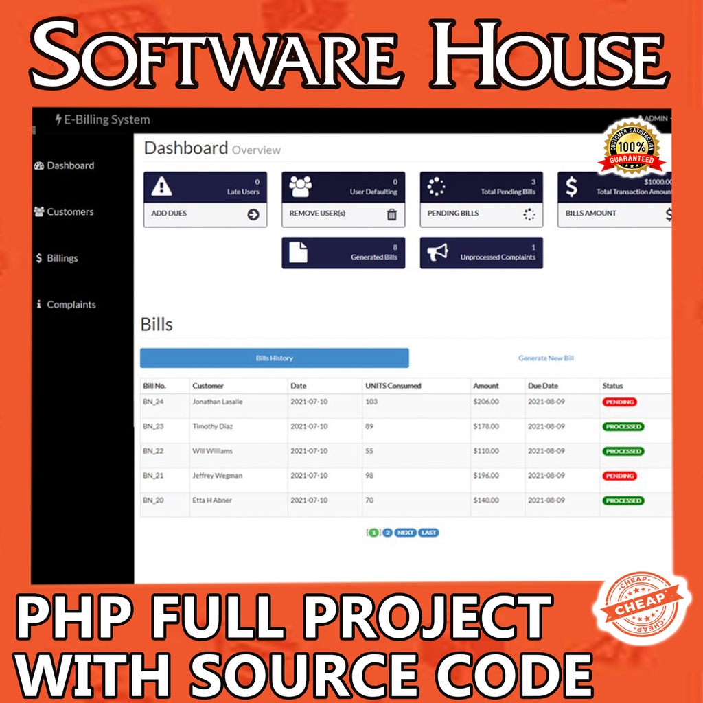 Electricity Billing System Full PHP Project with Source Code | Shopee Malaysia