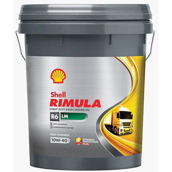 Shell Rimula R6 LM 10W40 (CK-4 )Fully Synthetic Engine Oil-20L | Shopee ...