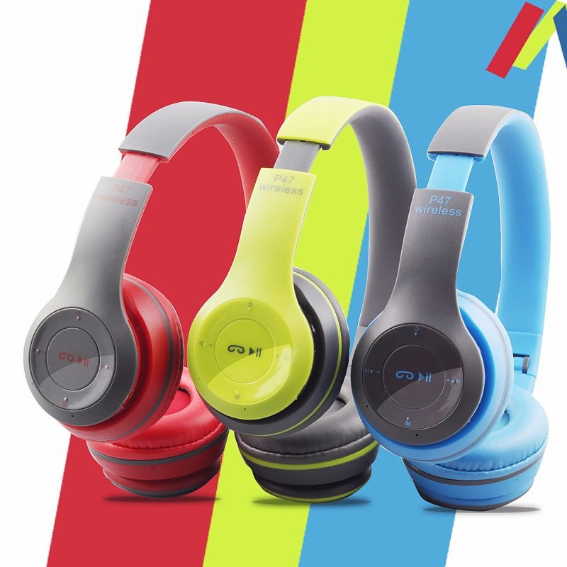 READY STOCK P47 Wireless Bluetooth Headphones Headset P47 Fon Kepala ...