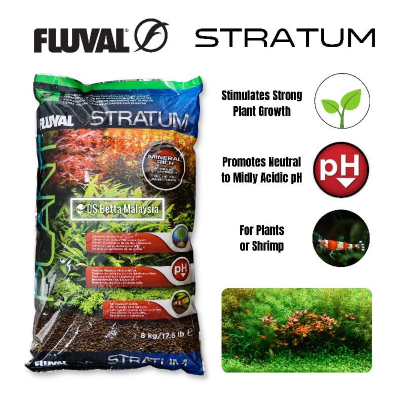 [Original] Fluval Stratum Plant & Shrimp Soil Aquascape Aquarium ...