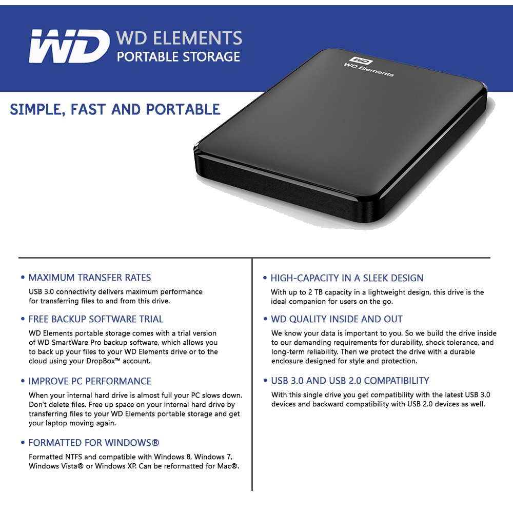 Wd Elements 2tb Windows 10 - downjload