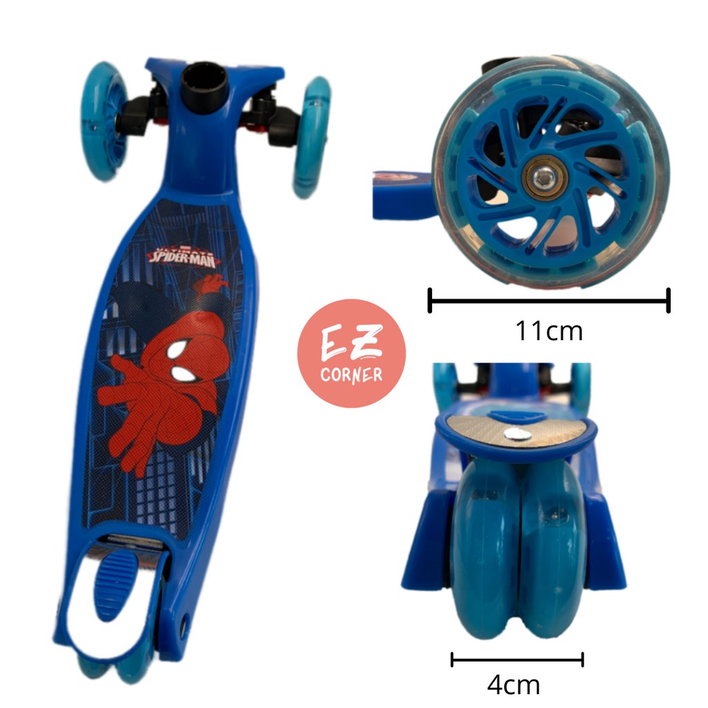 Skuter untuk Kanak Kanak Skuter Berkualiti Tayar LED // Foldable LED ...