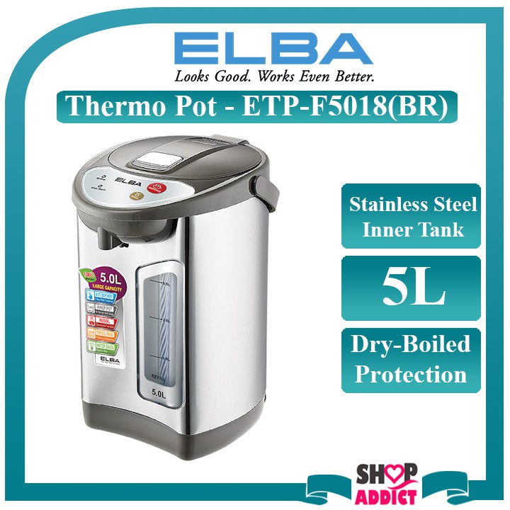 Elba Thermo Pot 5.0Litre ETP-F5018(BR) | Shopee Malaysia