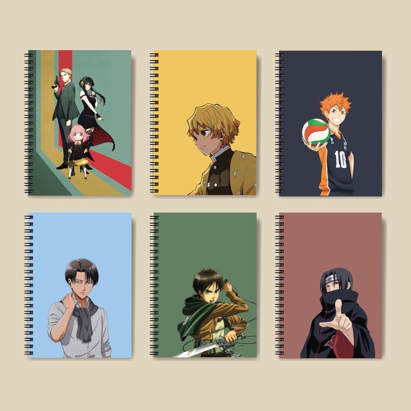 200pgs Anime A5 Notebook / Journal / Buku Nota -Blank-Line-Dot-Grid ...