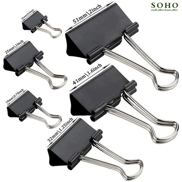 Binder Clip/Double Clip (15mm/19mm/25mm/32mm/41mm/51mm 12 pcs/Per Box ...