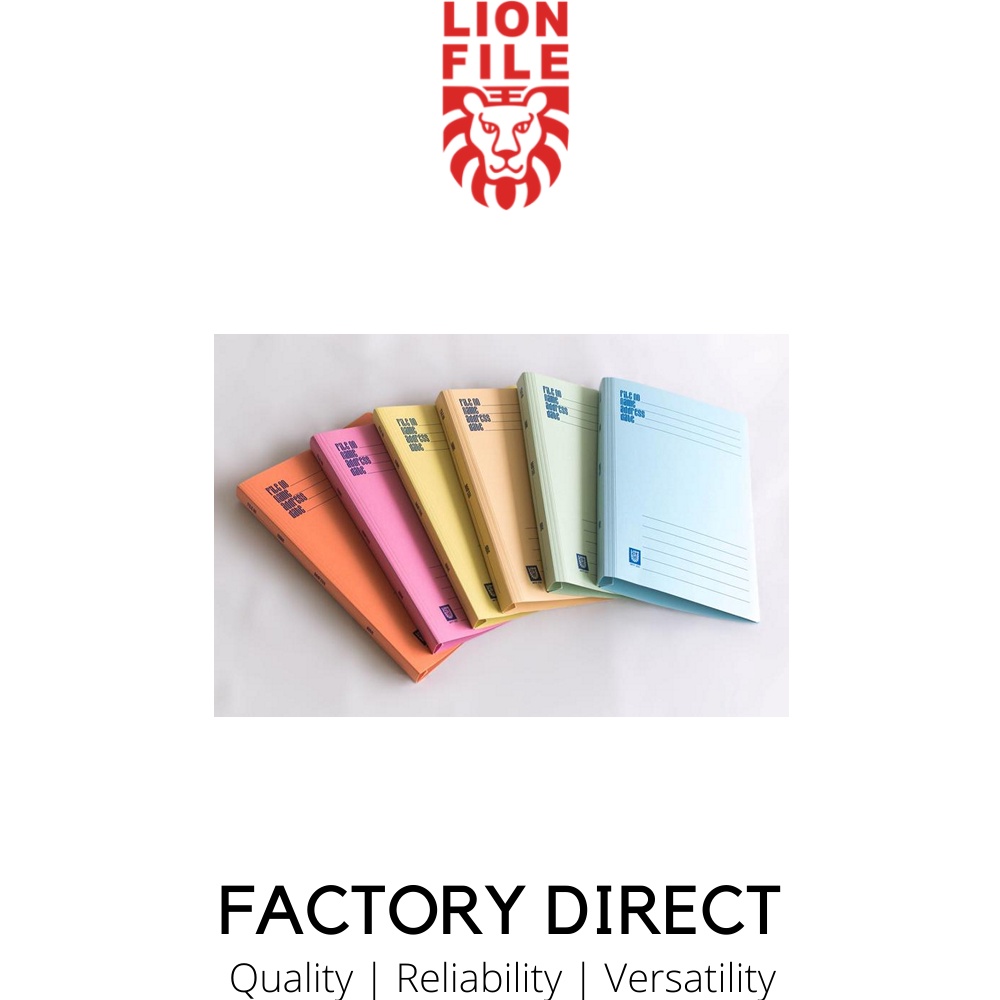 Lion File (200gsm) Manila Files with Plastic Flat Mech. - MF604 200pcs ...