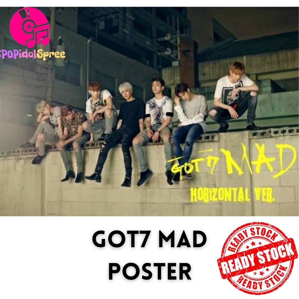 [READY STOCK] GOT7 Mad 4th Mini Album Official Poster in Poster Tube ...