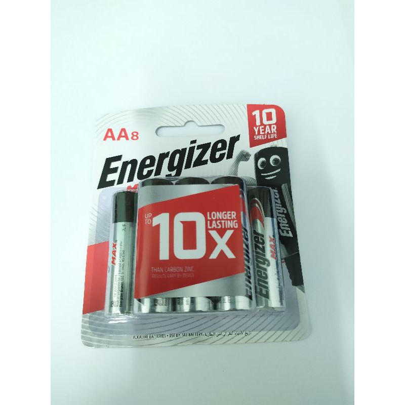 Energizer Max AA 1.5V Alkaline Batteries 8pcs | Shopee Malaysia