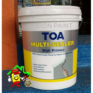 WHITE ( 18L ) TOA MULTI SEALER WALL PRIMER WATER BASED ACRYLIC PRIMER FOR INTERIOR & EXTERIOR ...
