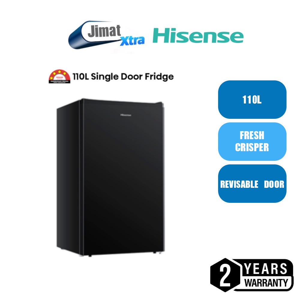 Hisense 110L Single Door Refrigerator Fridge Peti Sejuk 冰箱 RR120D4AGN ...