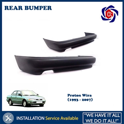 Proton Wira (1993 - 2007) REAR Bumper BELAKANG Sedan / Aeroback Bumpers ...
