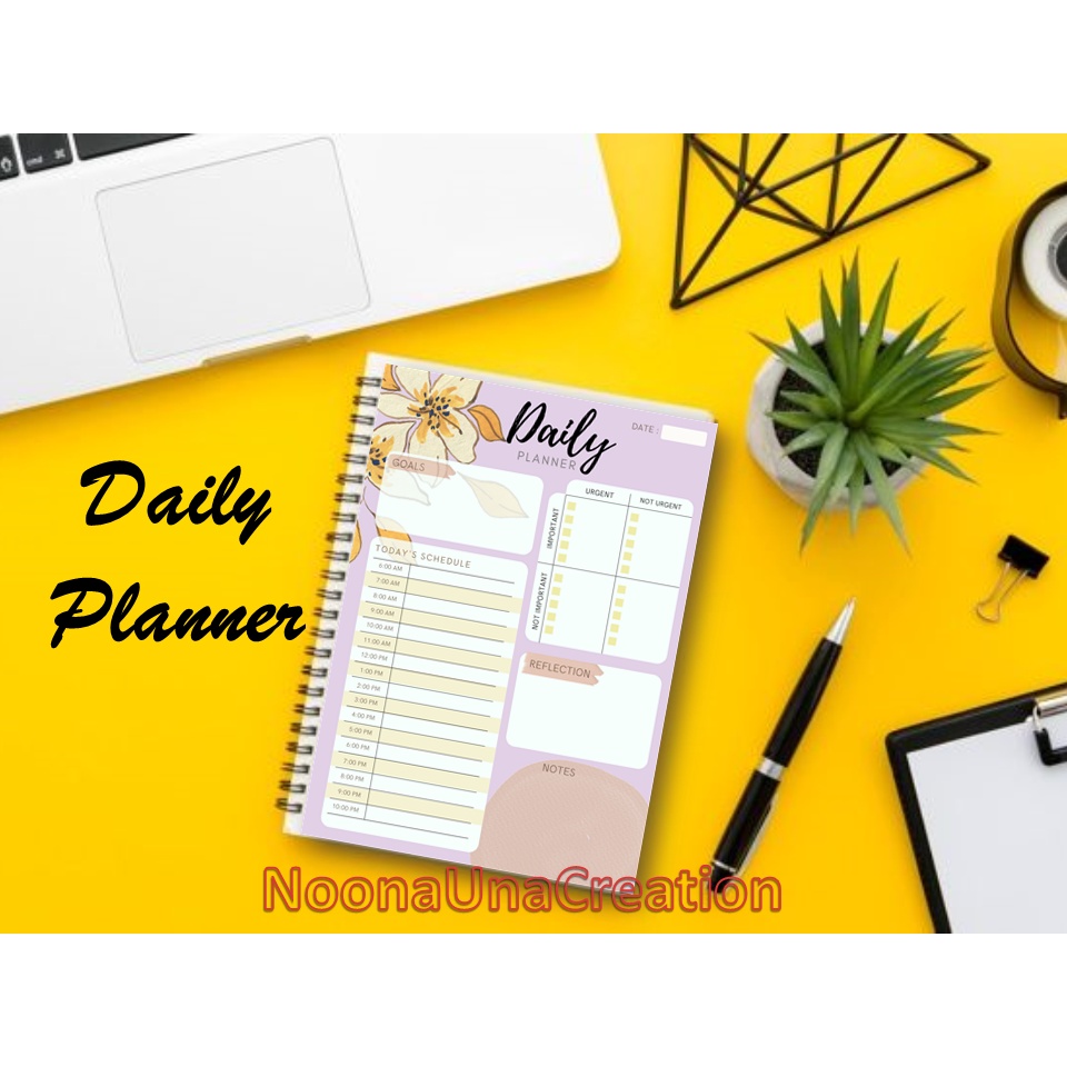 Daily Planner | Digital Planner | Printable & Editable | Simple ...