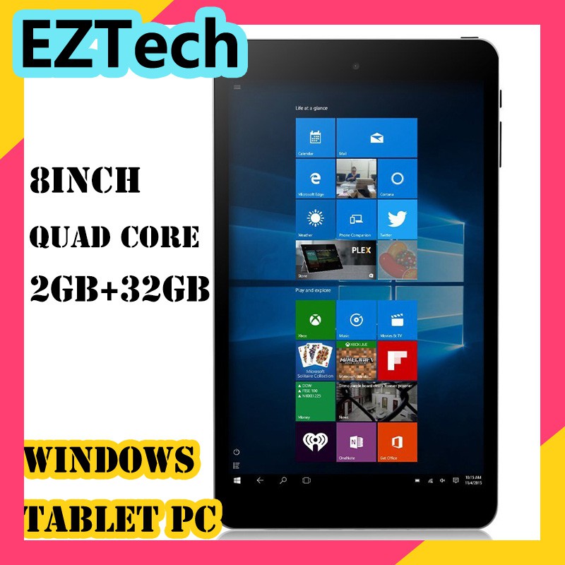 EZTECH Windows Tablet PC 8inch Quad Core 2GB+32GB Student PC | Shopee ...