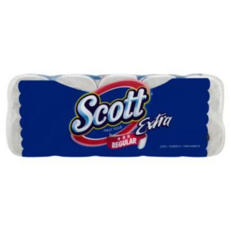 Scott Extra Regular Toilet Tissue 2ply x 10 rolls | Shopee Malaysia