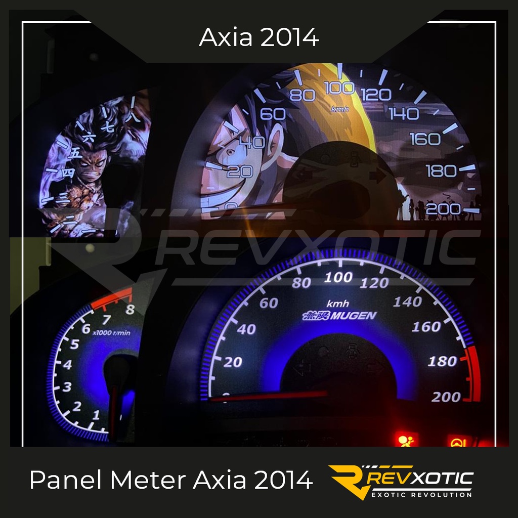 Papan Panel Meter CUSTOM Perodua Axia 2014 E, G, Advance | Shopee Malaysia