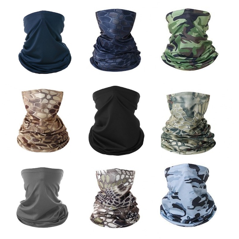 Head Buff Bandana Mask Head Scarf Half Face Mask Rider Motor Tutup Muka ...