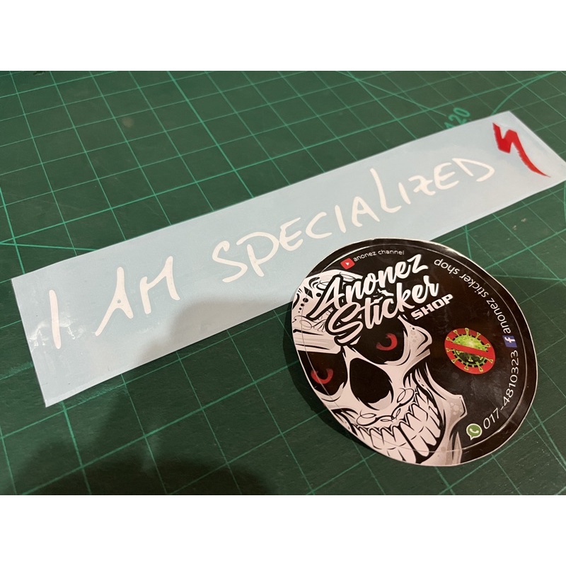 Sticker I Am Specialized (Plot Sticker/Sticker Potong) | Shopee Malaysia