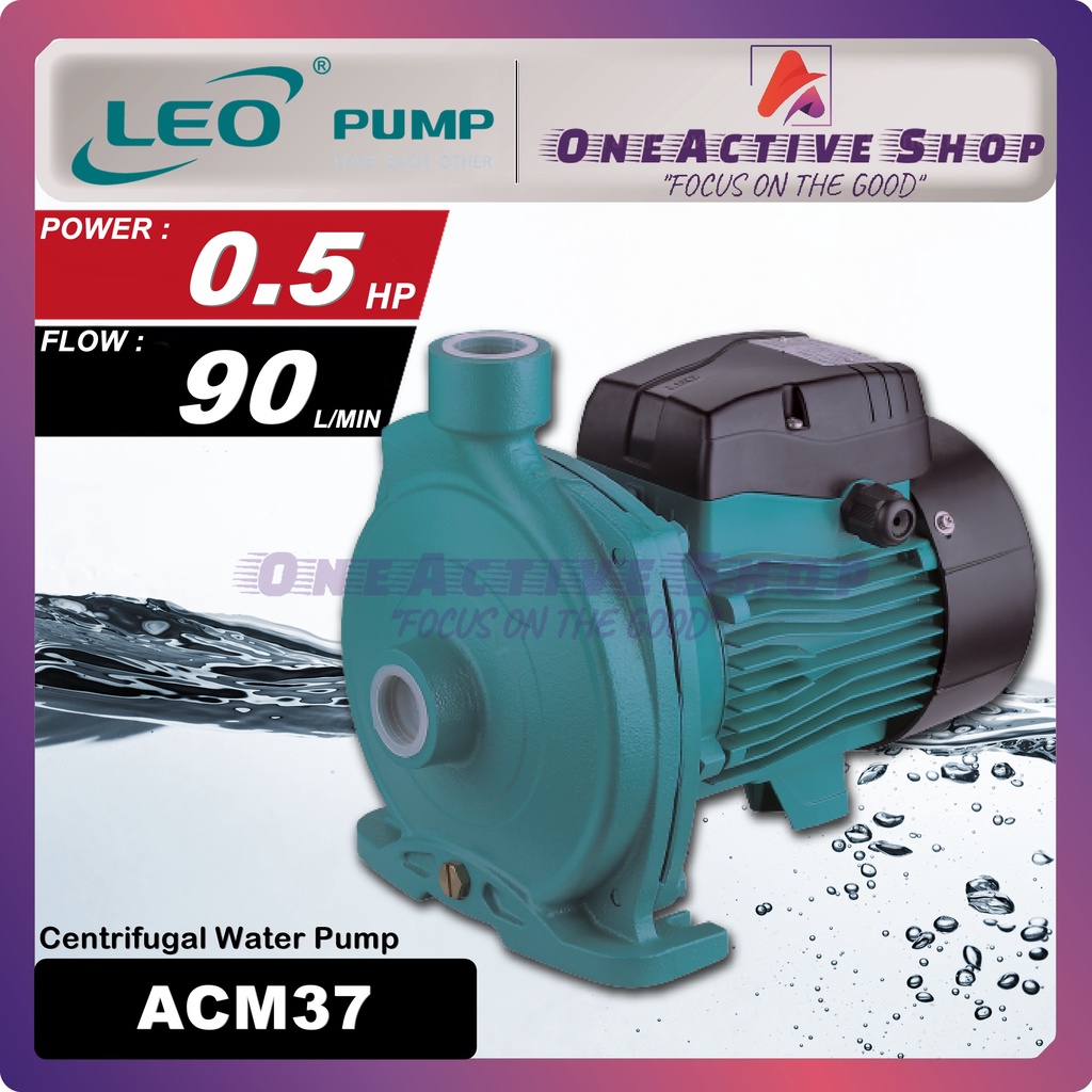 LEO 0.5HP Centrifugal Water Pump Pam Air (Single/3 Phase) ACM37 AC37 - 1 Year Warranty ...