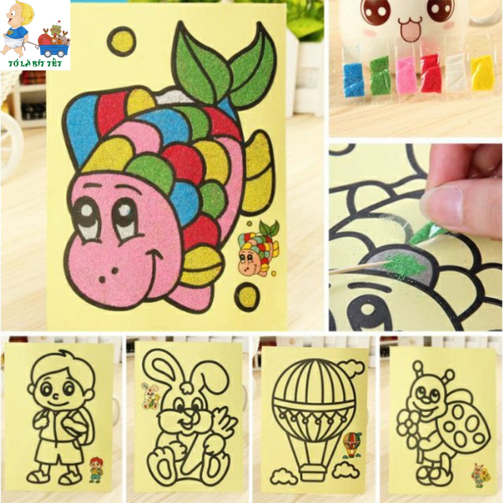 Creative Sand Painting For Children (With Sand) | Shopee Malaysia