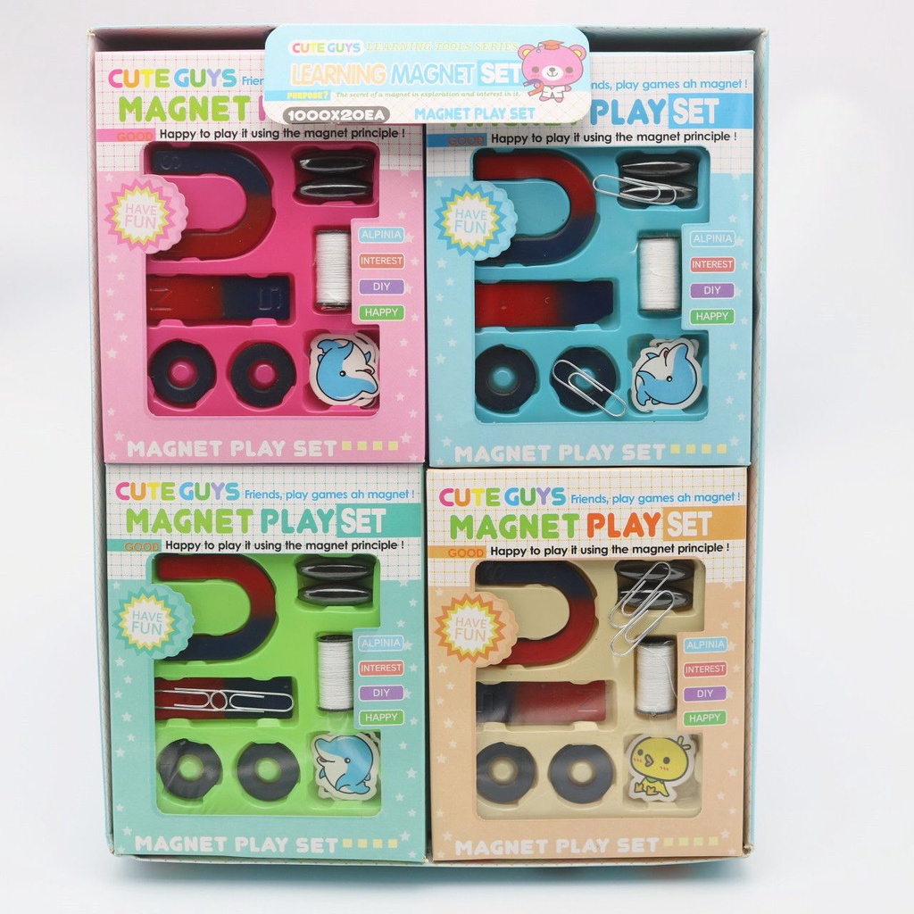 Kids Magnet Play Set Early learning science magnetic concept N S set ...