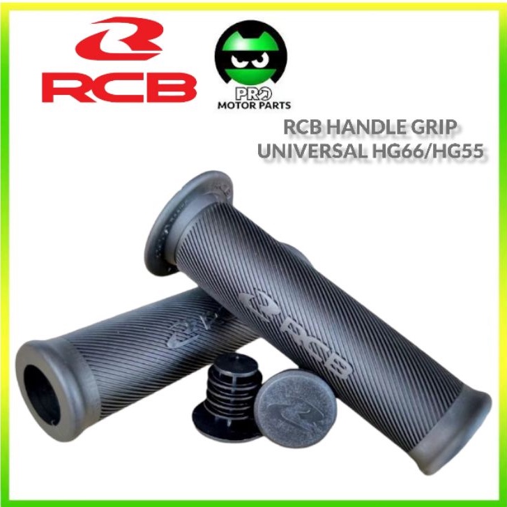 100% ORI RCB RACING BOY UNIVERSAL RUBBER HANDLE GRIP HG66 / HG55 ( BLACK ) THROTTLE GRIP+ RCB ...