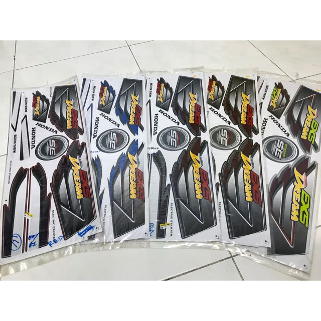 Honda Ex5-Dream(11) Body Sticker Set | Shopee Malaysia