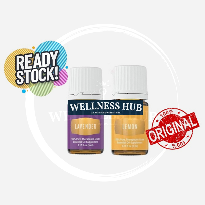 Ready Stock Combo Young Living Lavender Lemon Essential Oil 5ml