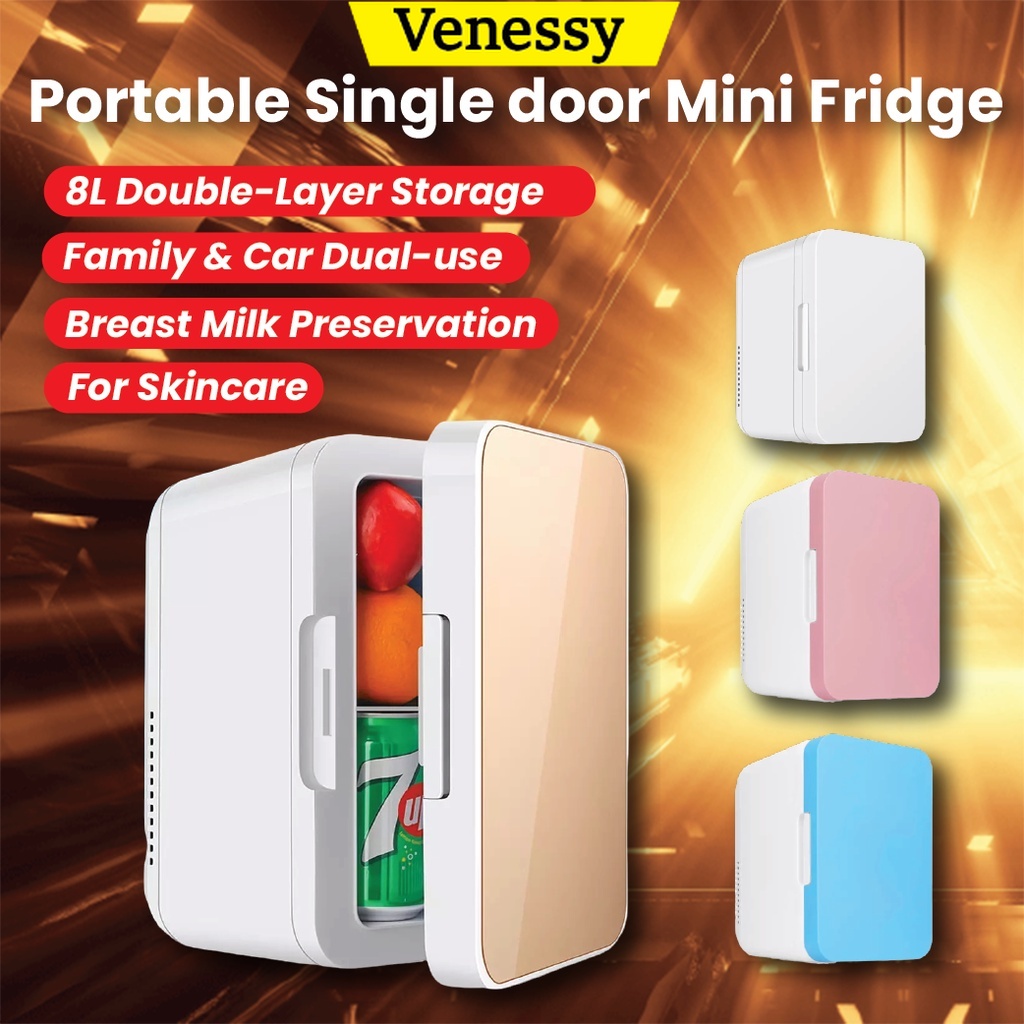Portable Single door Mini Fridge Cooler & Warmer Dual-Use for Skincare ...
