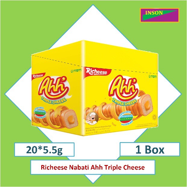 Richeese Nabati Ahh Triple Cheese 20*5.5g | Shopee Malaysia