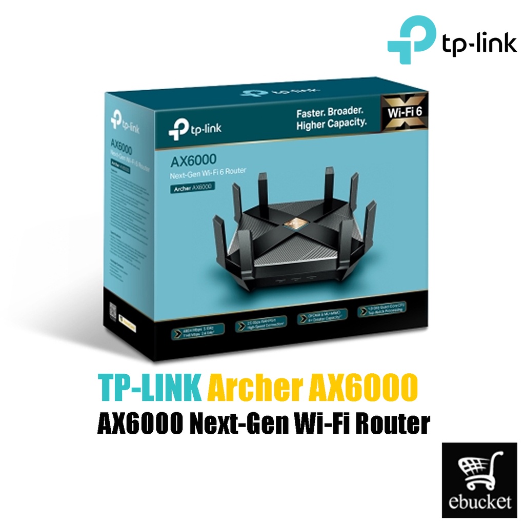 TP-Link Archer AX6000 WiFi 6 Gigabit ( 2.5G Wan Port + 8 Gigabit Lan ...