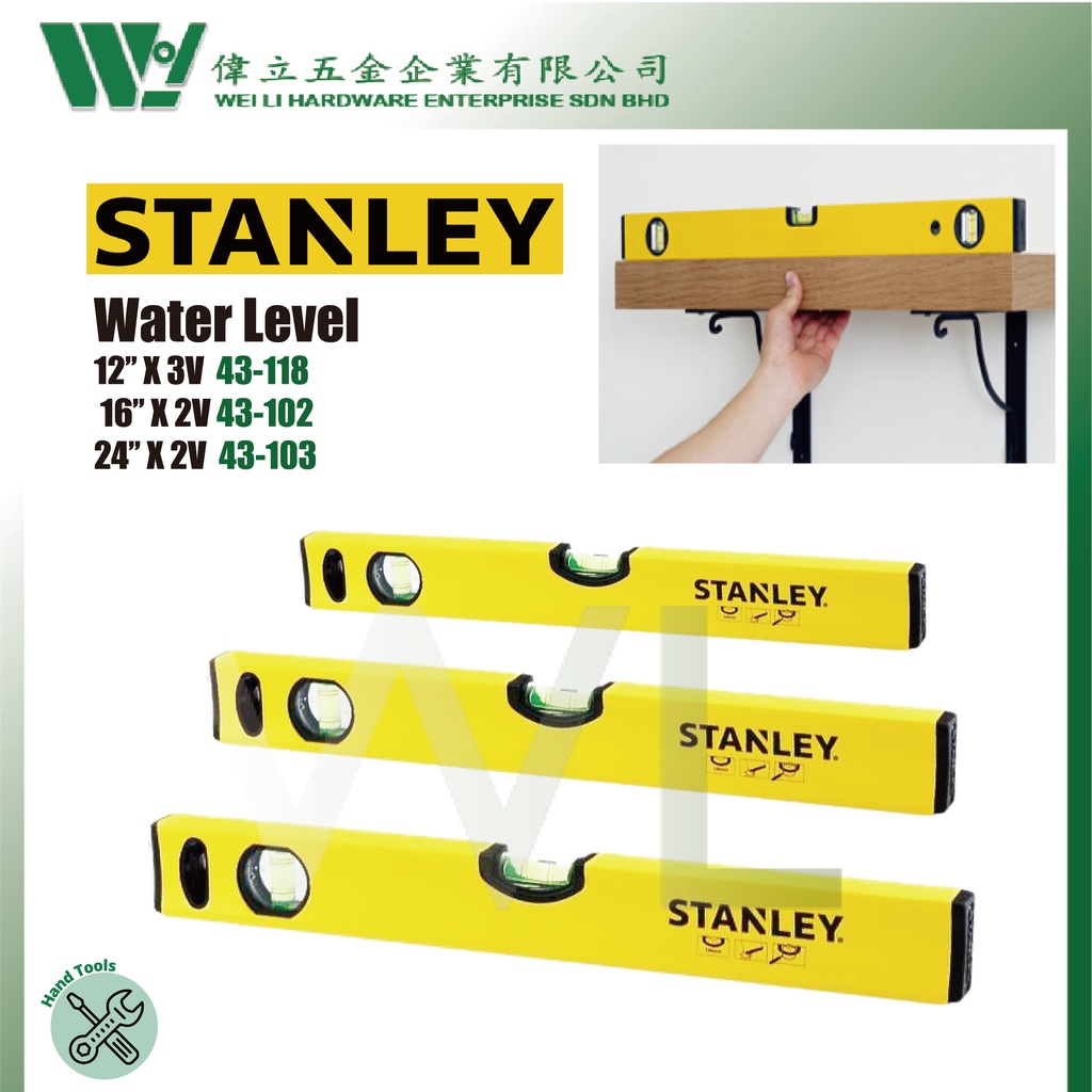 Stanley Water Level 12''/16''/24'' NON Magnetic Measurement Water ...