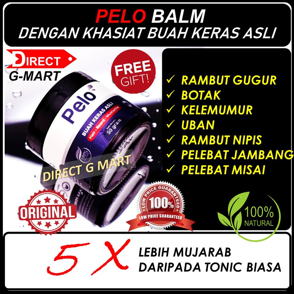 Pelo Pelebat Rambut Original dari HQ + Free Gift- PELEBAT RAMBUT DAN ...
