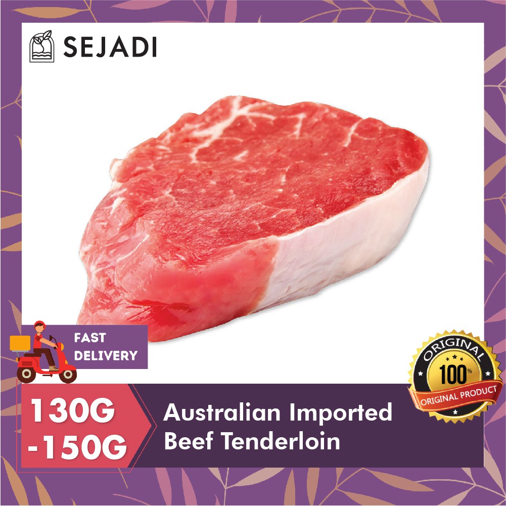Australian Imported Beef Tenderloin 130 - 150g Grass Fed - Sejadi | BeeCost
