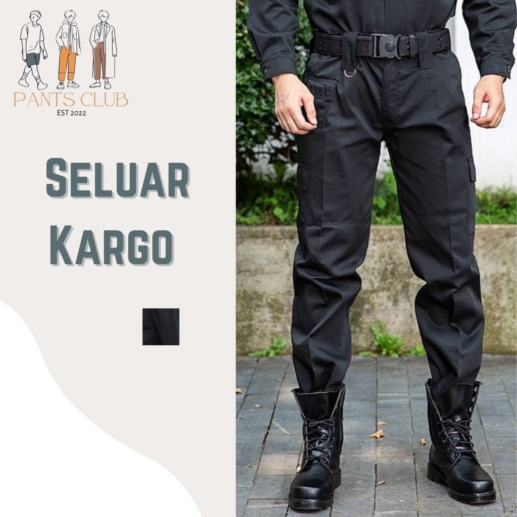 Seluar Kerja Kargo / Kain Cotton Tahan Lasak / Cargo Working Pants Men ...