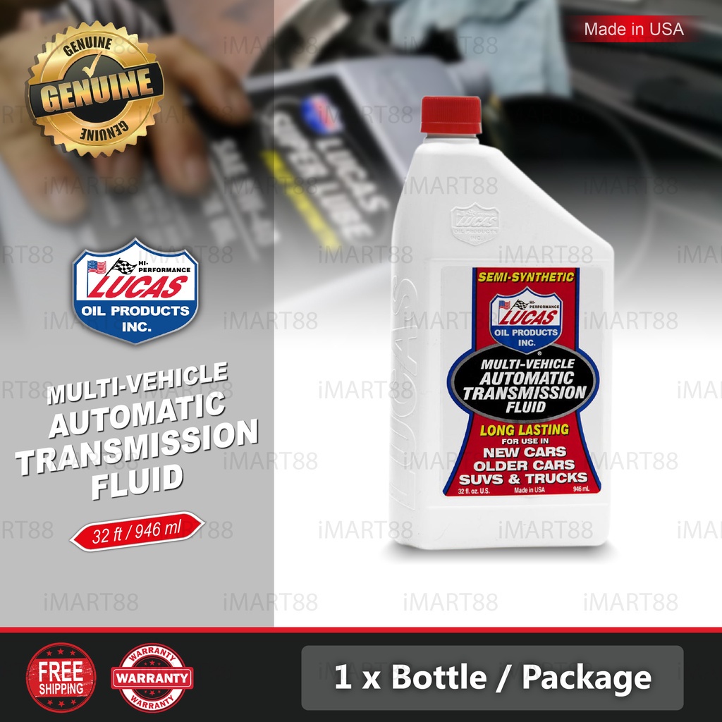 LUCAS Oil Multi-Vehicle ATF Transmission Fluid 946ML USA 100% Genuine ...
