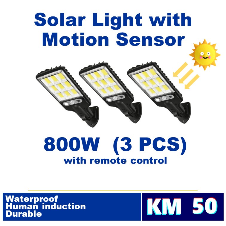 800W Solar Street Outdoor Lighting Motion Sensor With 3 Modes ...