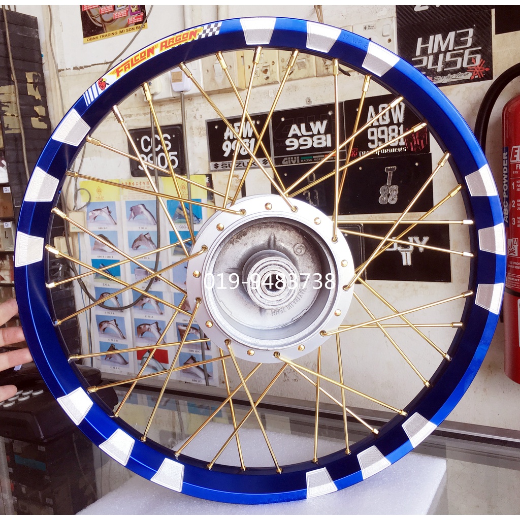 Alloy Rim Alloi Falcon Argon Fivestar Fanhnu 1.40x170 [Set] Y15ZR Y125Z ...