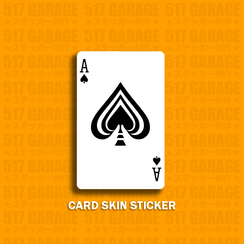 POKER CARD - DAUN TERUP - T*G STICKER - ACCESS CARD STICKER ...