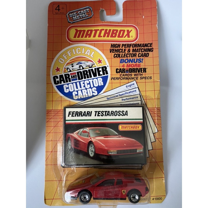 MATCHBOX FERRARI TESTAROSSA (OLD MODEL, COLLECTOR'S FAVORITE) | Shopee ...