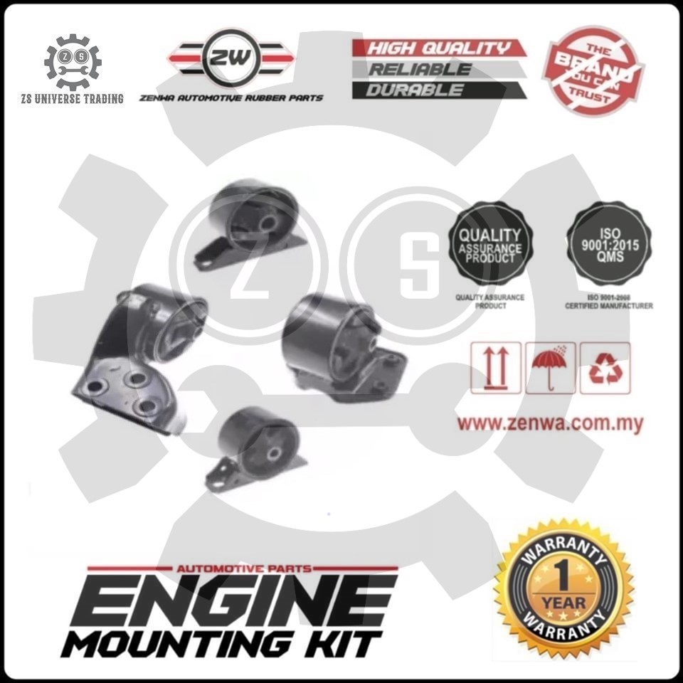 ZW Proton Wira 1.5 Manual Engine Mounting Kit Set | Shopee Malaysia