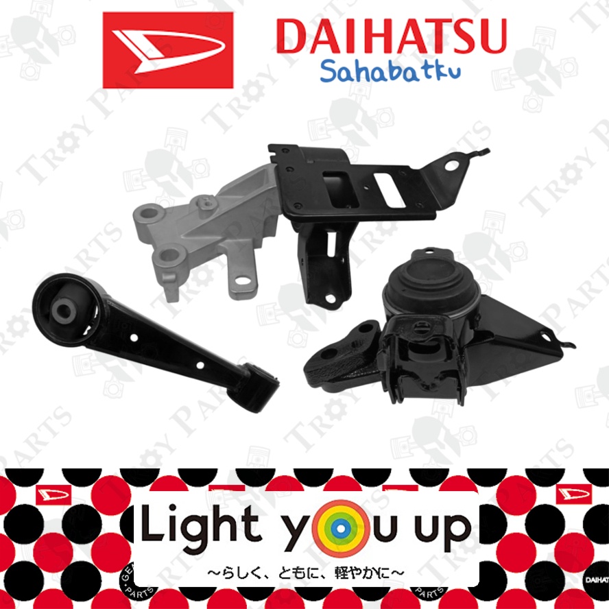 Original Daihatsu Engine Mounting Set for Perodua Axia 2 Bezza 1.0 Auto ...