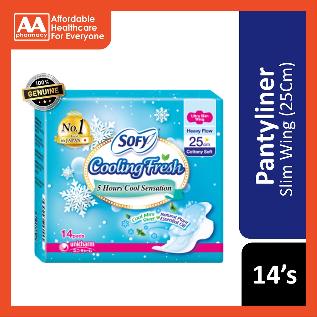 SOFY COOLING FRESH DAY ULTRA SLIM WINGS 25CM (14'S) | Shopee Malaysia