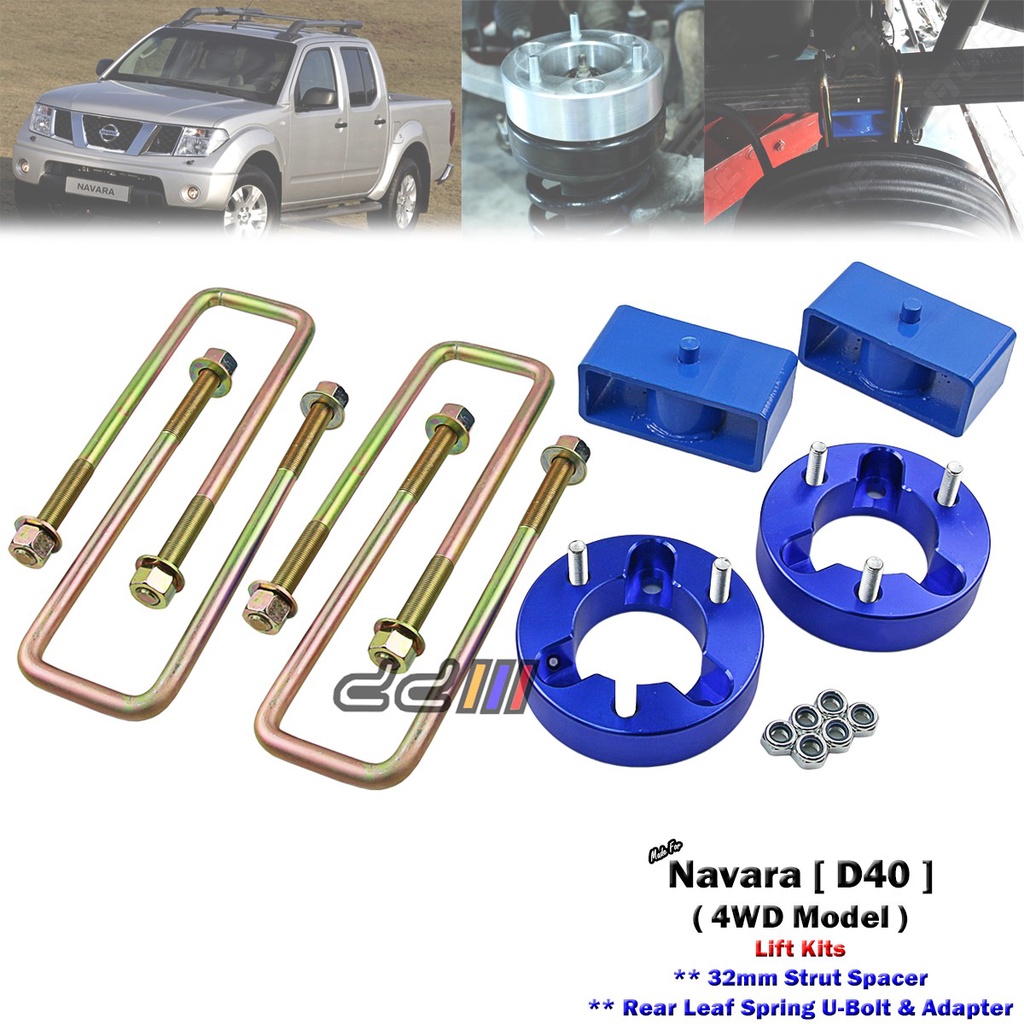 Front 2.5" Rear 2" Raise Suspension Lift Kit For Nissan Navara D40 2005 ...