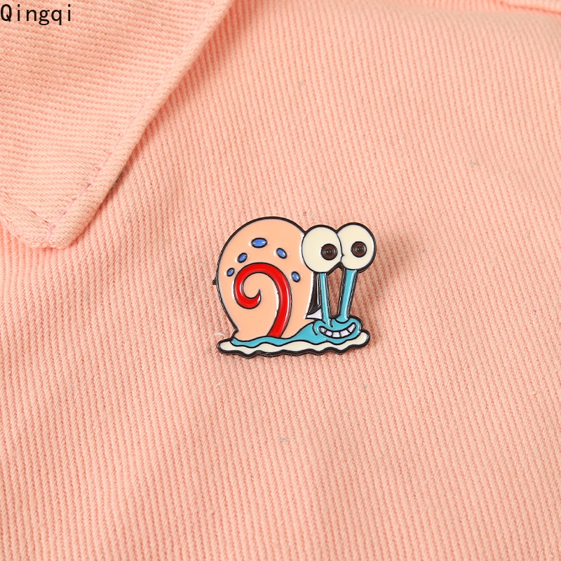 Cartoon Anime Gary Snails Enamel Pin Cute Animal Brooch Badges Lapel ...